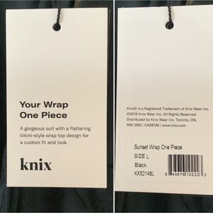 knix | Swim | Knix Sunset Wrap Black One Piece Swimsuit New Vacation ...